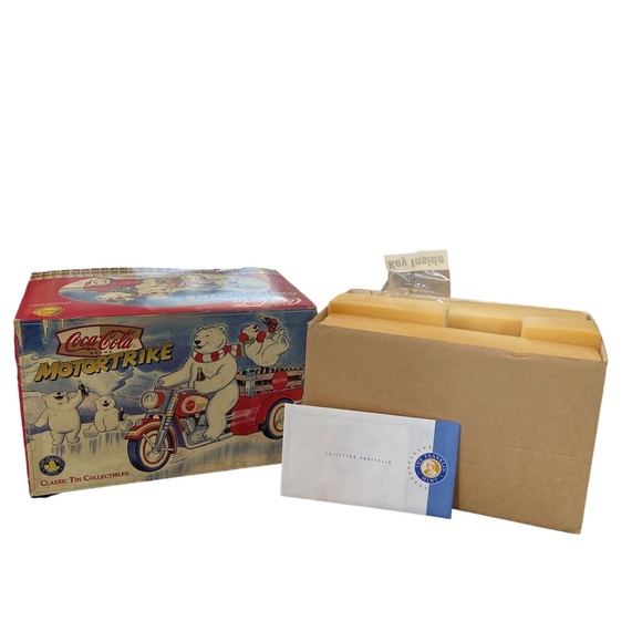 Franklin Mint | Other | Vintage Coca Cola Tin Motor Bike Franklin Mint 9s Collectible New In Box ...